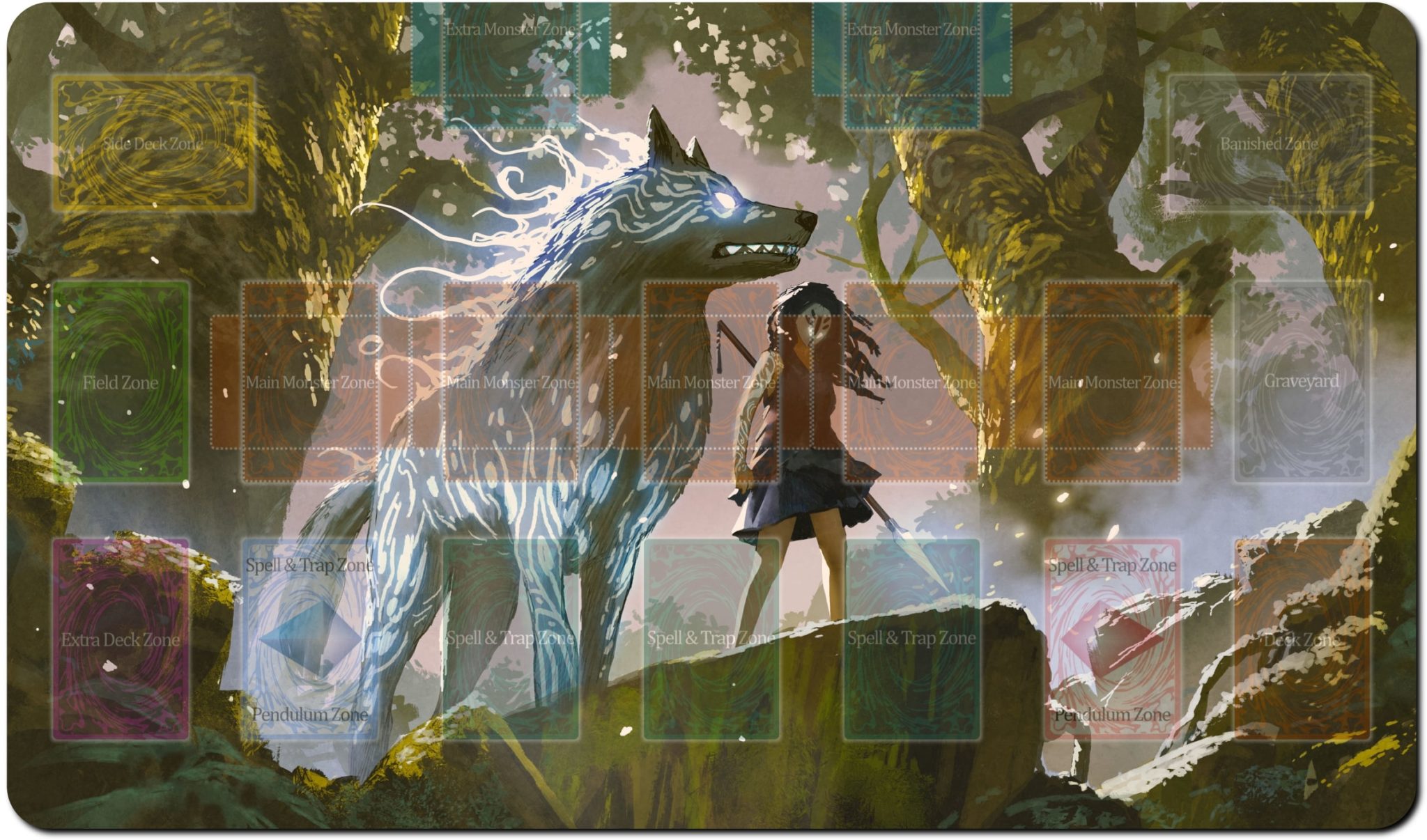Playmat Moon Huntress | Custom Playmat